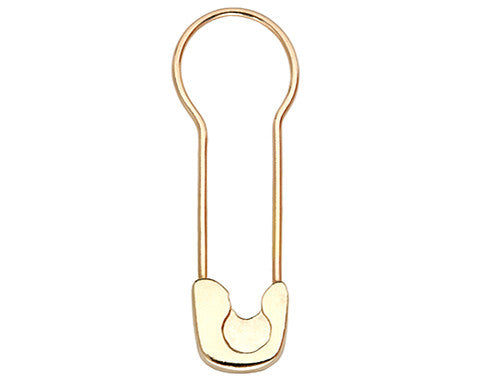 14K Gold Round Hoop Safety Pin Earring – Gillian Conroy Jewelry